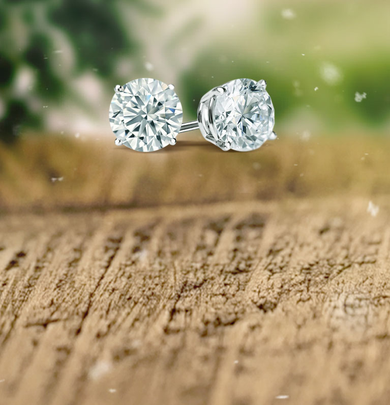 Diamond Studs, Diamond Stud Earrings at DiamondStuds.com