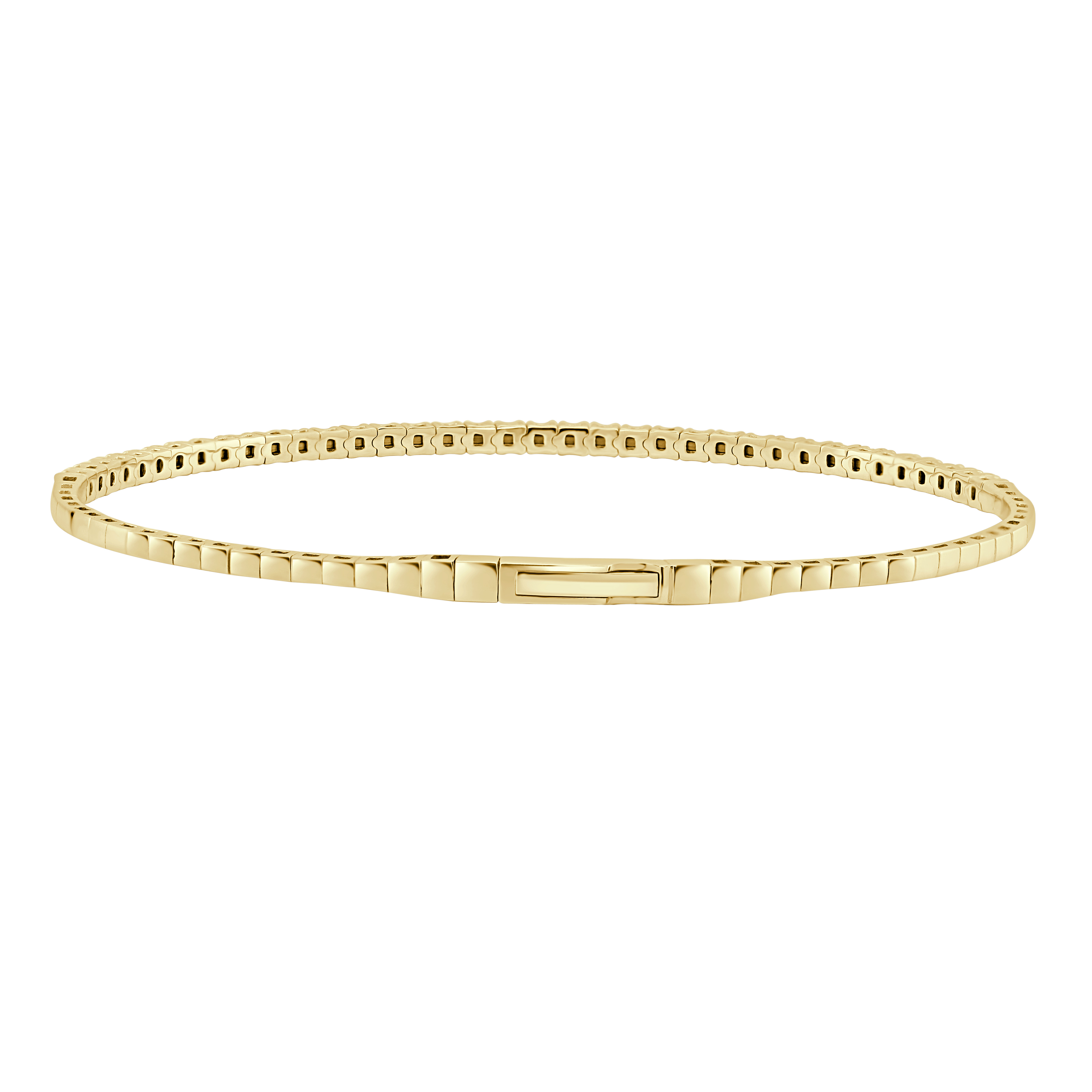 Lab Grown Diamond Flex Bangle 1.00 ct. tw. (E-F, SI1-SI2) in 14K Yellow ...